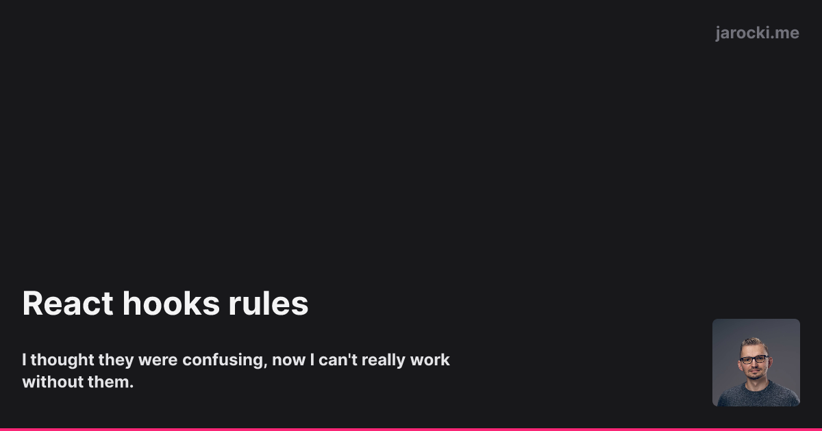 React Hooks Rules
